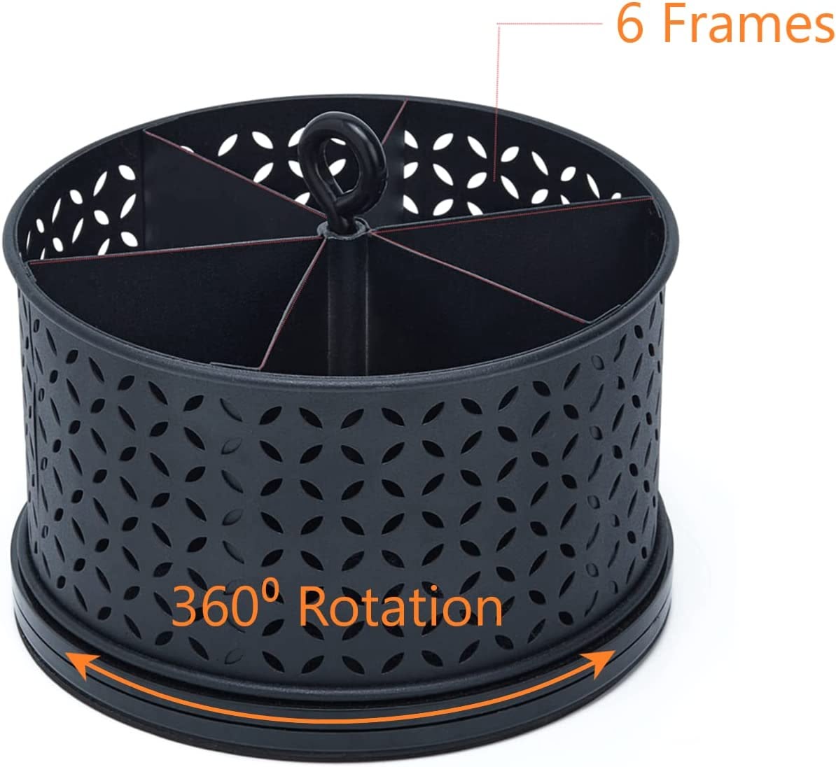 Multi-Functional Rotating Desk Organizer - 6 Compartments Spinning Pen ...