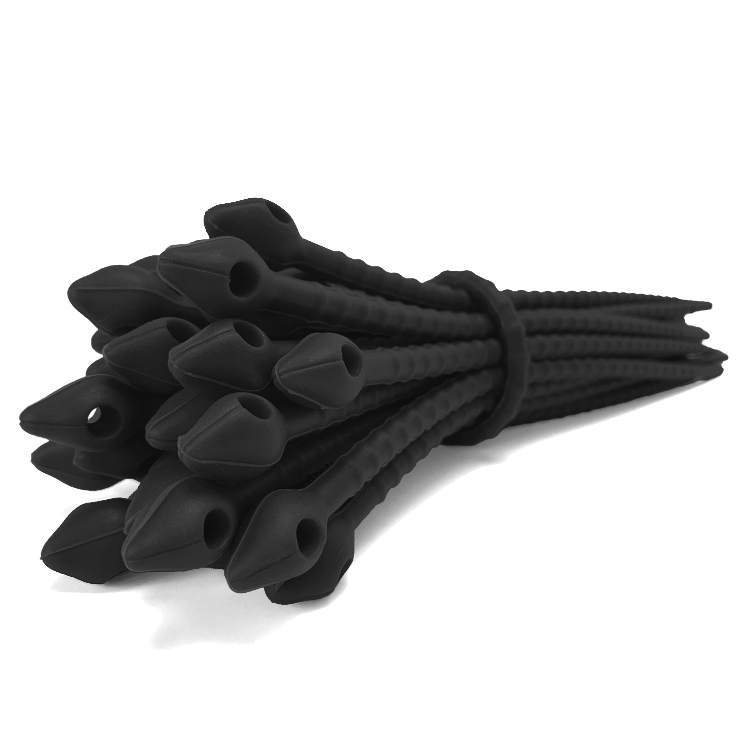 Reusable 7” Silicone Cable Twist Ties Organizer, Pack of 15 | Teeo ...