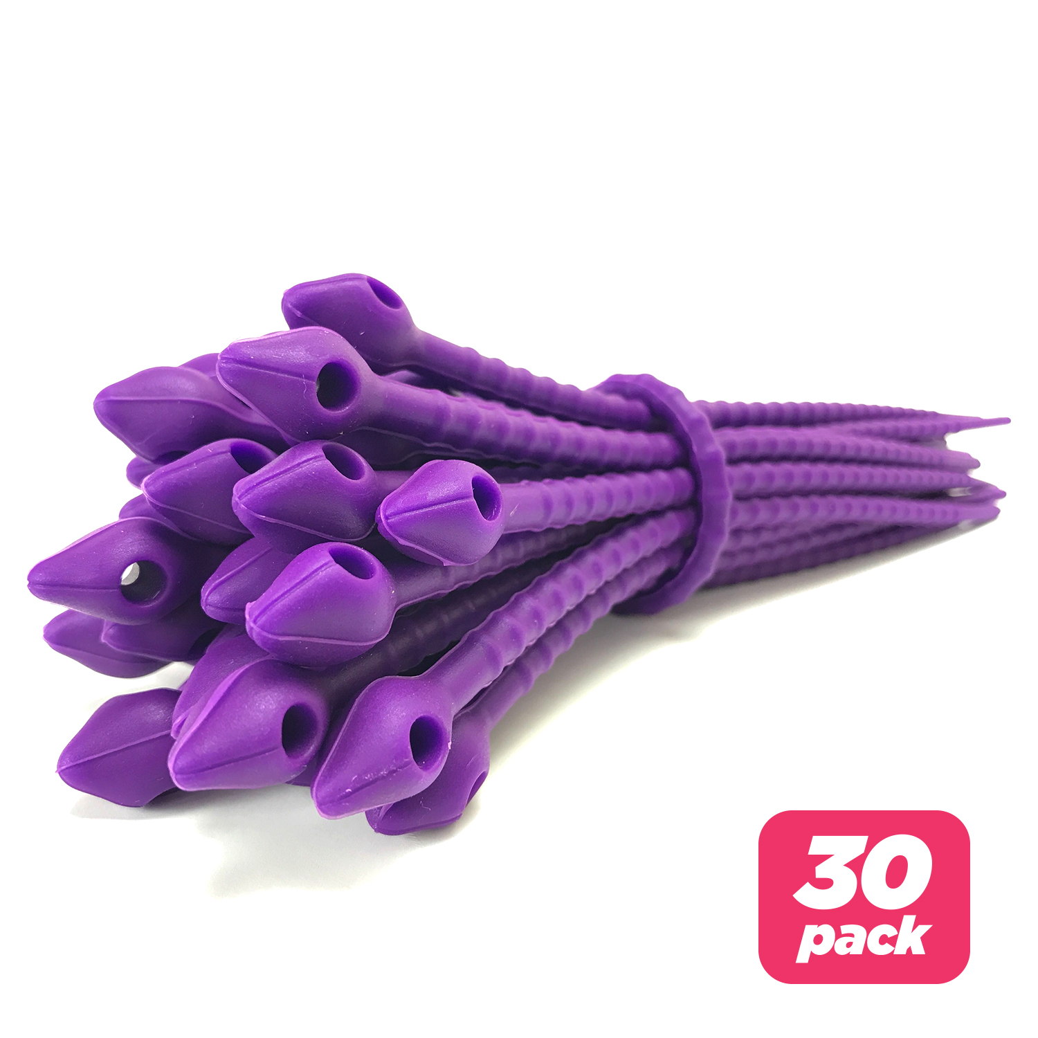 Reusable 7” Silicone Cable Twist Ties Organizer, Pack of 30 | Teeo ...