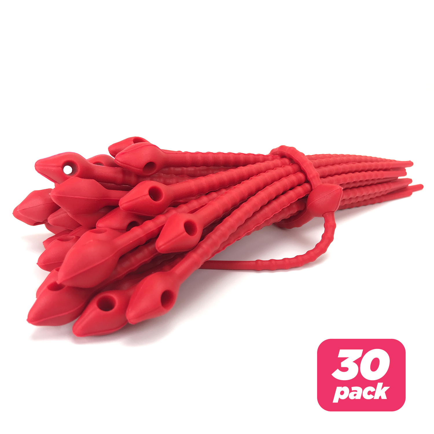 Reusable 7” Silicone Cable Twist Ties Organizer, Pack of 30 | Teeo ...