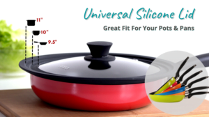 Universal Multi-Sized Silicone Glass Lid Covers for Pots and Pans ...